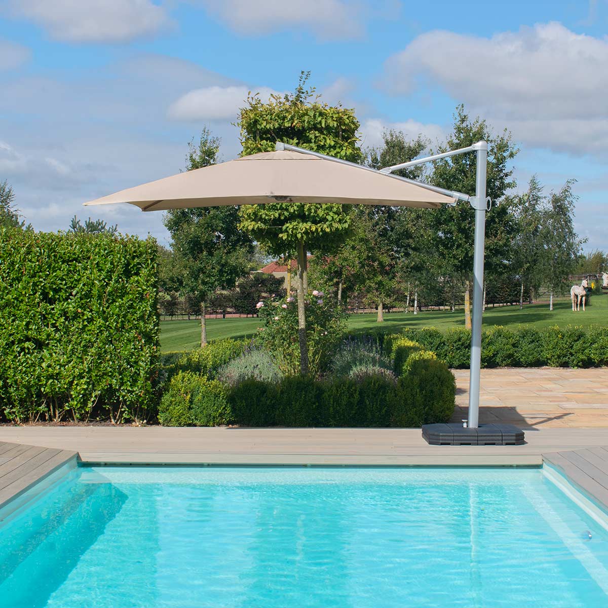 Buy Cantilever Garden Parasols With Base UK | Modern Rattan – Modern ...