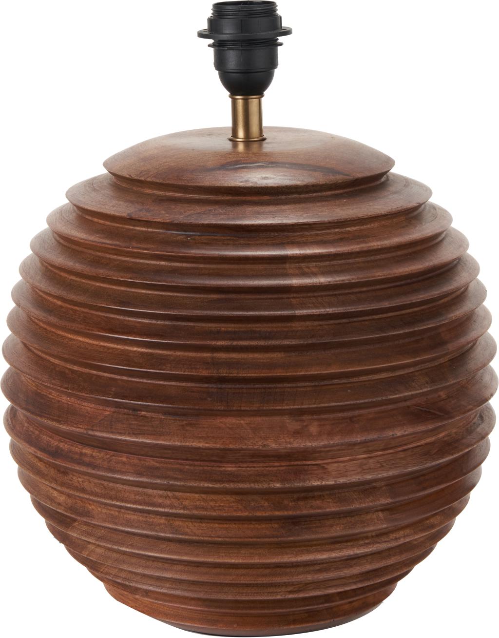 Pembury Brown Wash Large Turned Wood Table Lamp Base – Modern Rattan Ltd