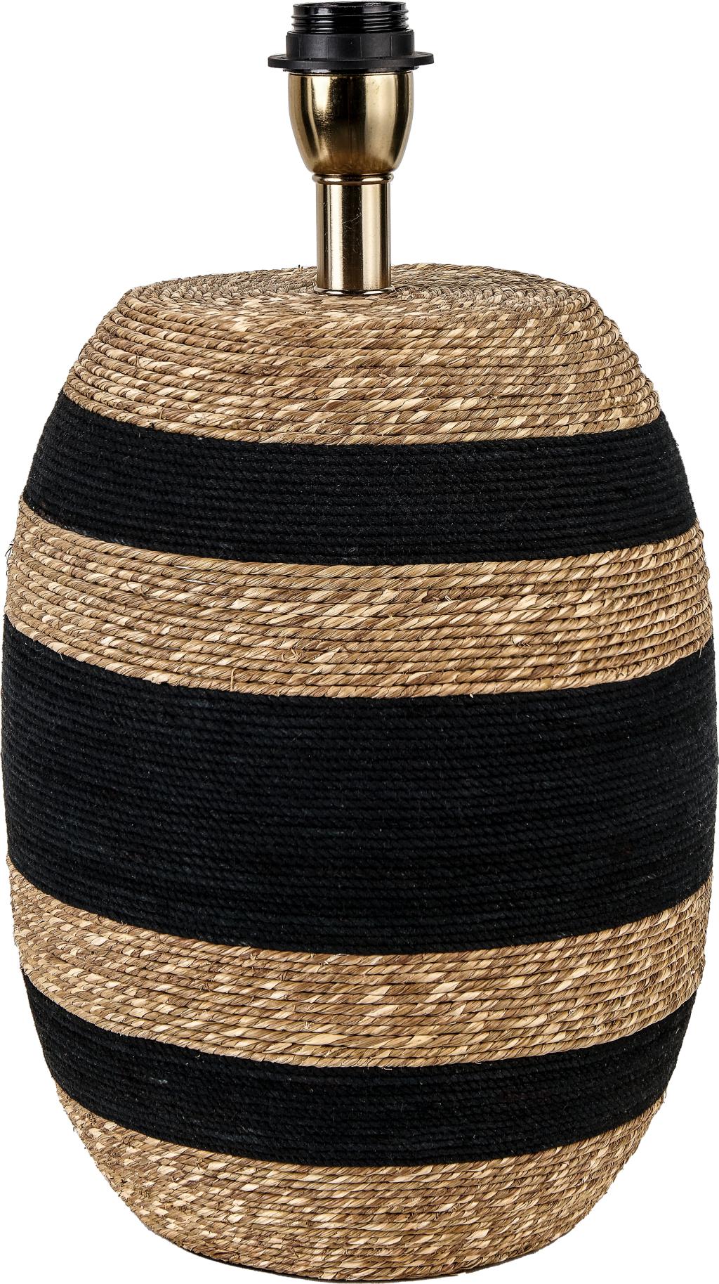 Kalutara Black and Natural Sea Grass Tall Table Lamp Base – Modern ...