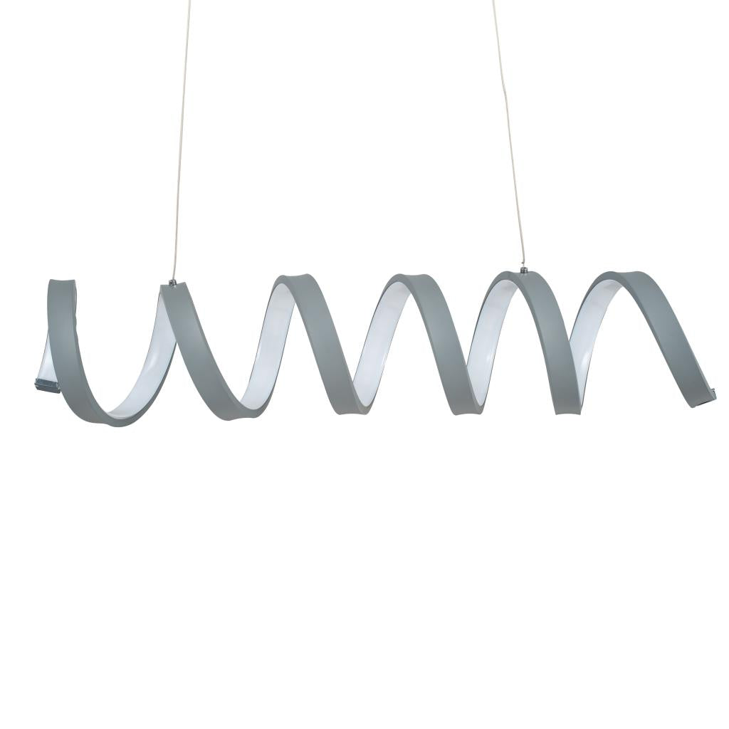Solaris Grey Spiral Electrified Pendant – Modern Rattan Ltd
