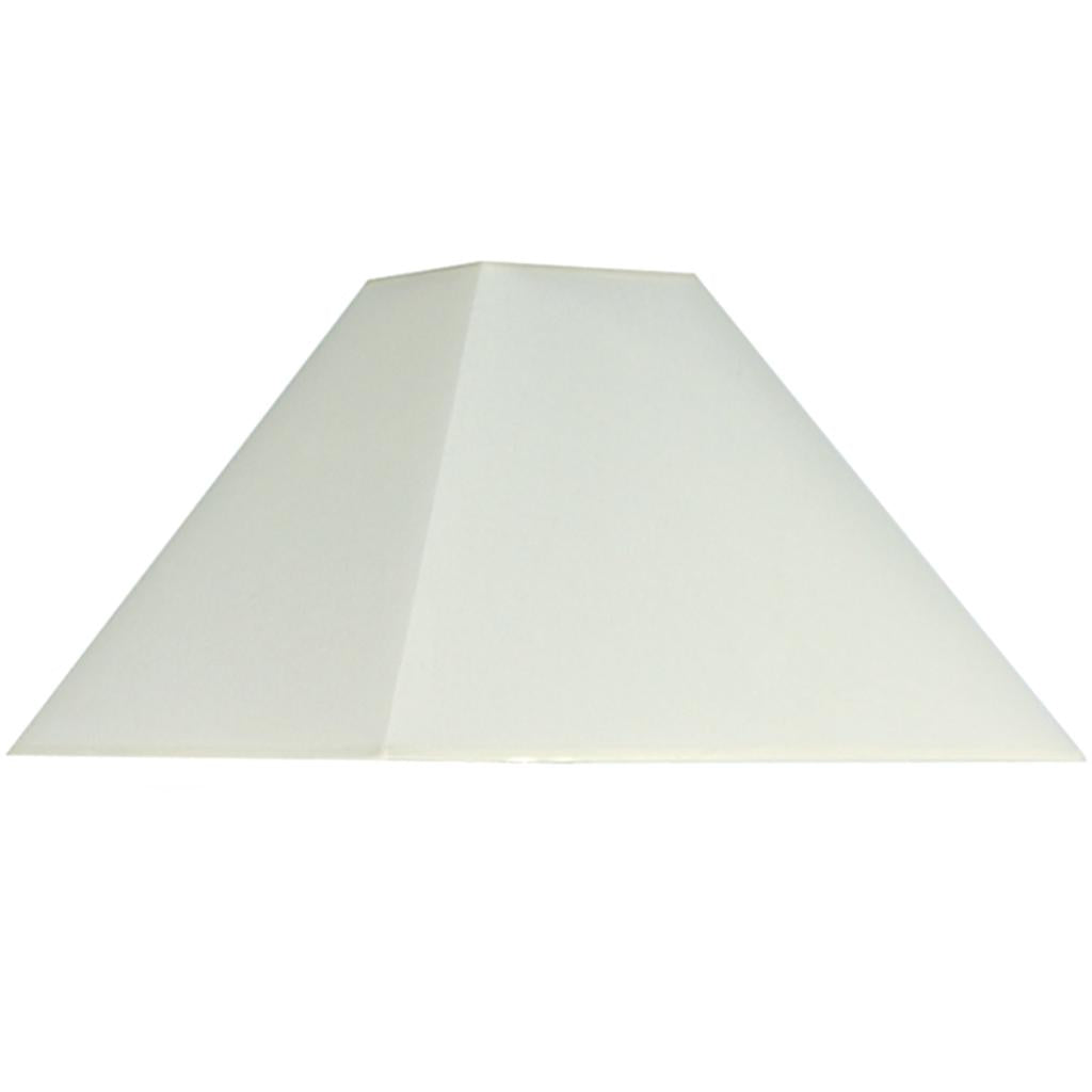 Pyramid 40cm Cream Cotton Tapered Square Shade – Modern Rattan Ltd