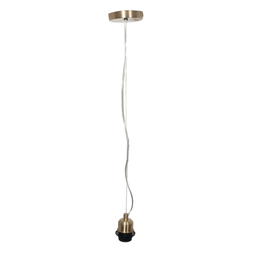 Champagne Contemporary E27 Electrified Fitting – Modern Rattan Ltd