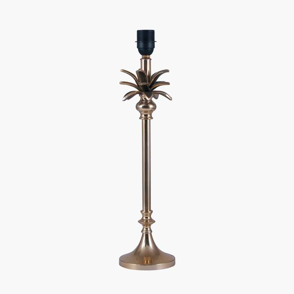 Trafalgar Gold Metal Palm Tree Table Lamp Base – Modern Rattan Ltd