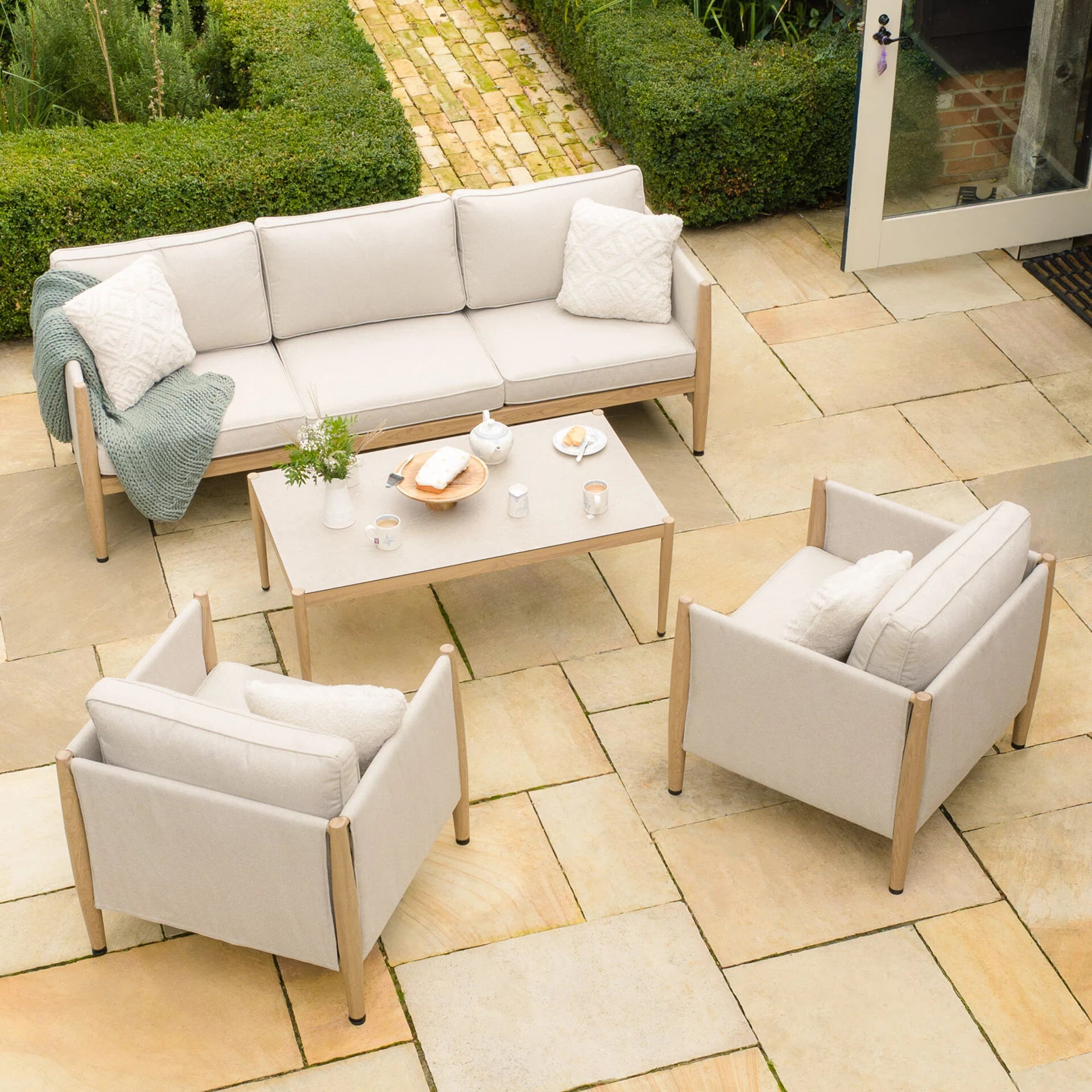 Burford 3 Seat Garden Sofa Set – Modern Rattan Ltd