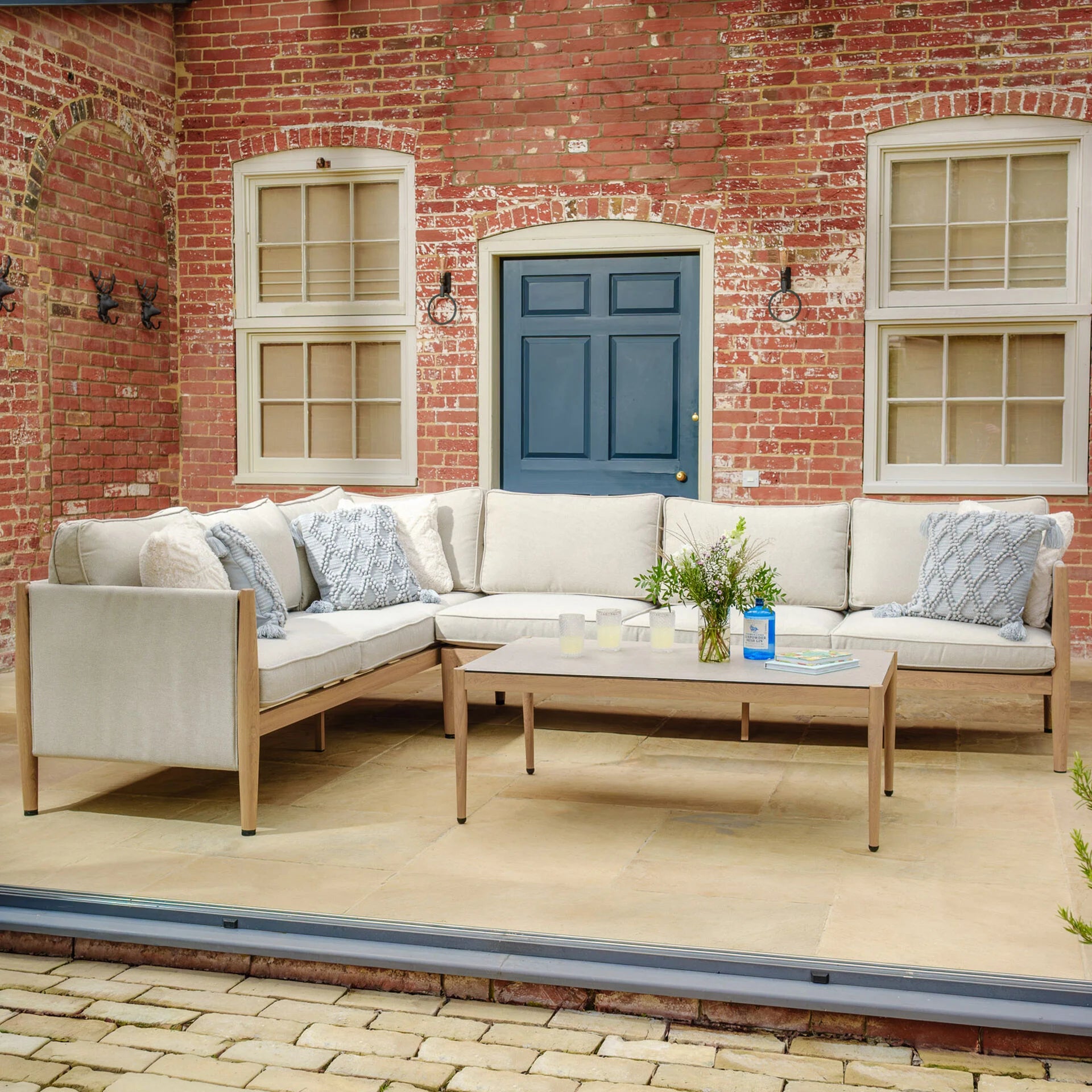 Burford Large Garden Corner Sofa Set – Modern Rattan Ltd
