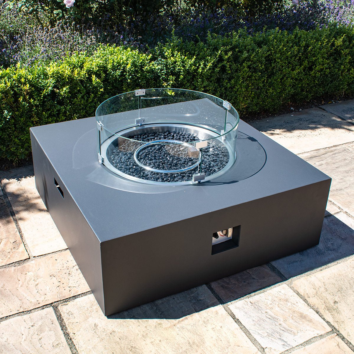 Maze - Fire Pit Coffee Table 100cm x 100cm Square – Modern Rattan Ltd