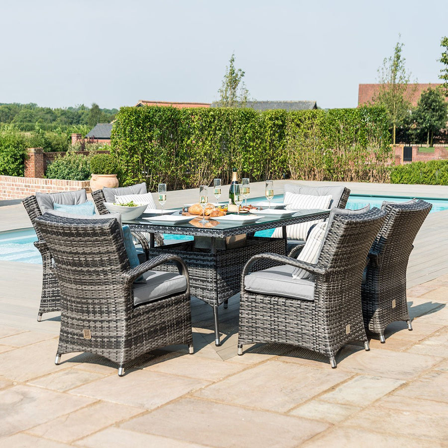 6 Seater Rattan Dining Set for Garden UK – Modern Rattan Ltd